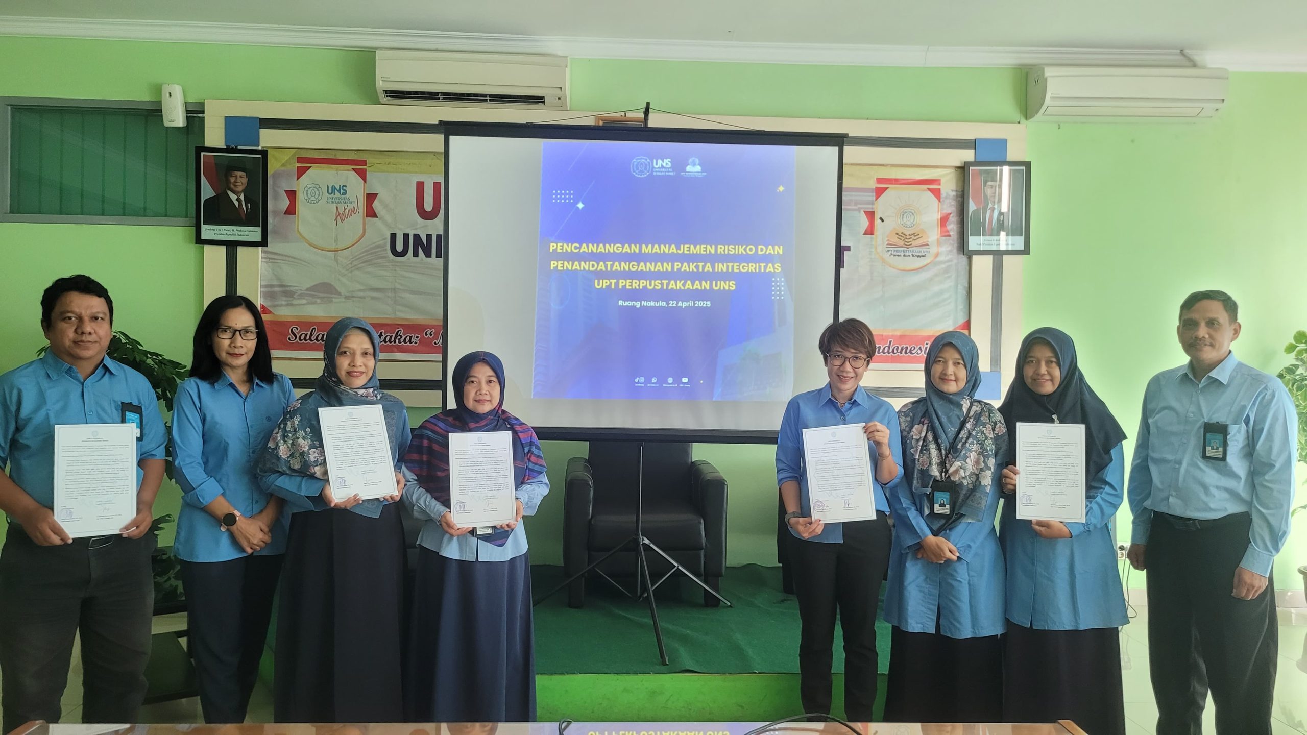Pencanangan Penerapan Manajemen Risiko di UPT Perpustakaan - Sekretaris ...