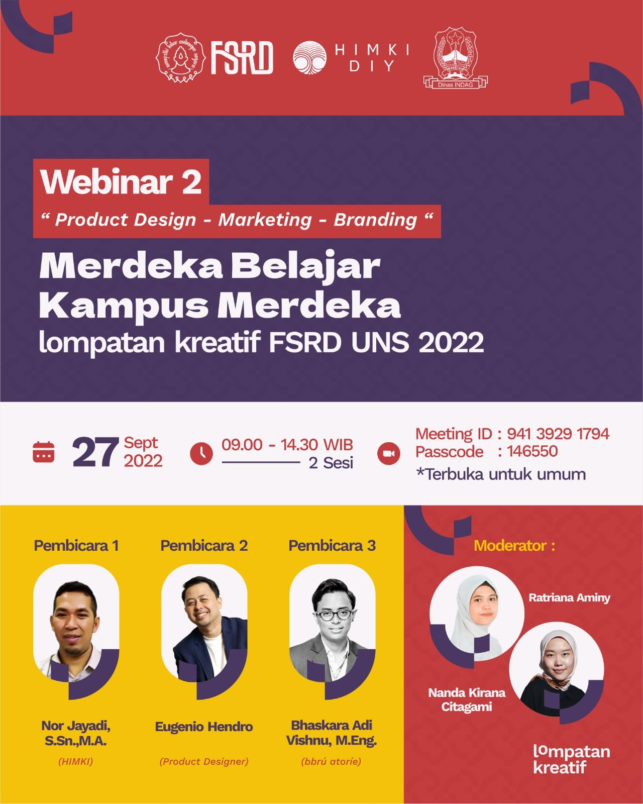 Webinar 2 "Product Design - Marketing - Branding" - Fakultas Seni Rupa ...