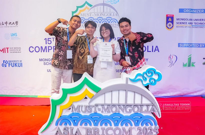 Mahasiswa Teknik Sipil FT UNS Raih Prestasi di Asia Steel Bridge Competition 2025 Mongolia ...
