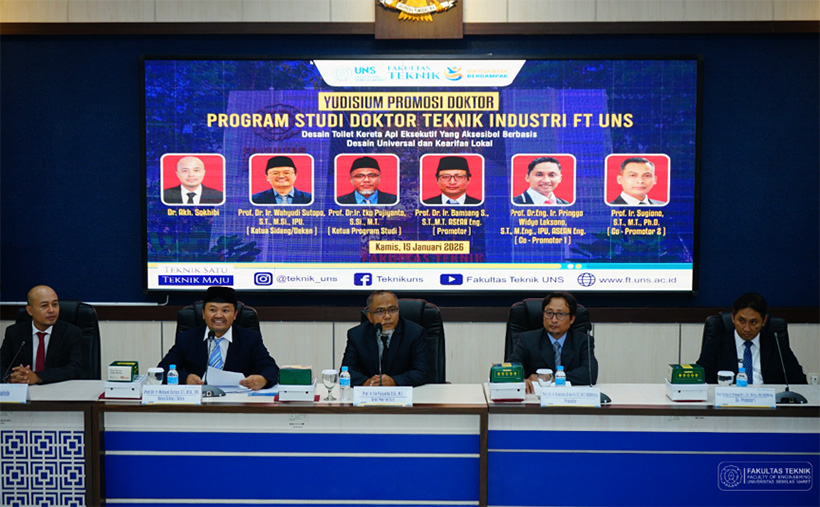 Riset Doktor Teknik Industri FT UNS Dorong Standar Baru Toilet Kereta ...